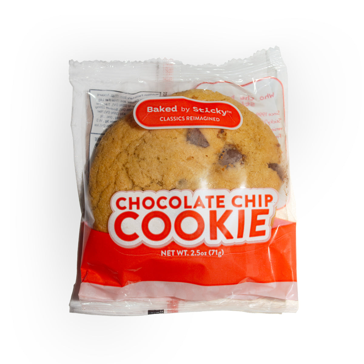 Baked By Sticky Chocolate Chip Cookie - Case of 12